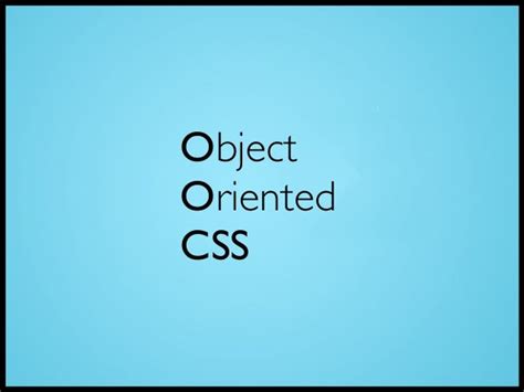 Css Architecture With Oocss Smacss Bem