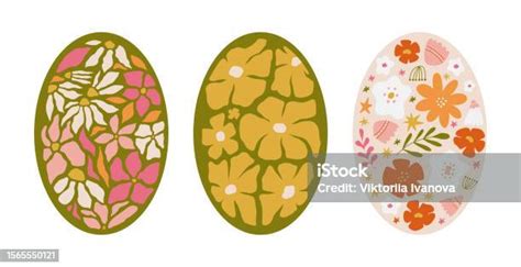 타원형 형태의 현대 꽃 구성 장식용 인쇄물 포스터 티셔츠 인쇄 소셜 미디어 그래픽 벽 예술 꽃이 있는 복고풍 그루비 타원 포스터 인테리어 추상 회화입니다 1970년에 대한