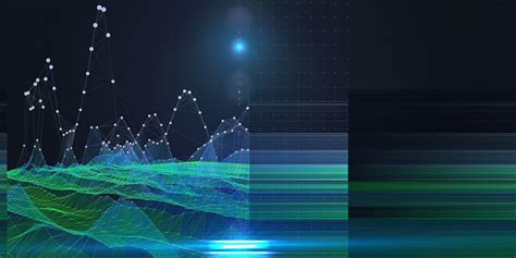 추상적 인 배경색 그래프 와이어 프레임 원 및 어두운 선 와 시끄러운 선 기술 와이어 프레임 개념 가상 데이터 분석 빅 데이터