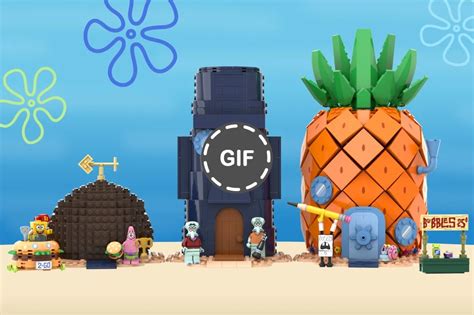 Rumah Spongebob Bricks Leg0 Menyusun World Spongebob