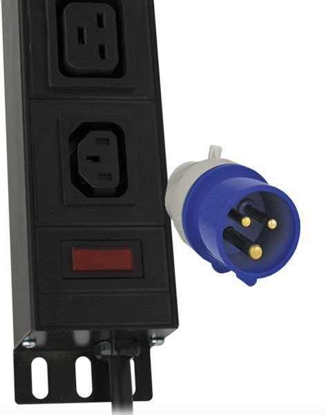 Combination PDU 16 Way IEC C13 8 Way IEC C19 Neon 16A Commando PDU Online