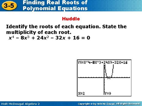 Finding Real Roots Of Polynomial Equations