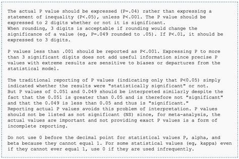 Guidelines For Reporting Statistics Jmir Publications