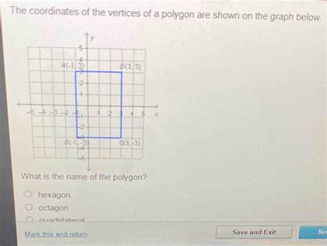 Solved The Coordinates Of The Vertices Of A Polygon Are Shown On The
