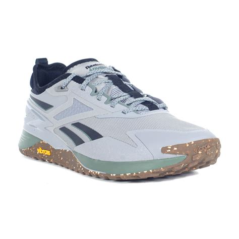 Reebok Mens Nano X3 Adventure Greyblackgreen Training Shoes