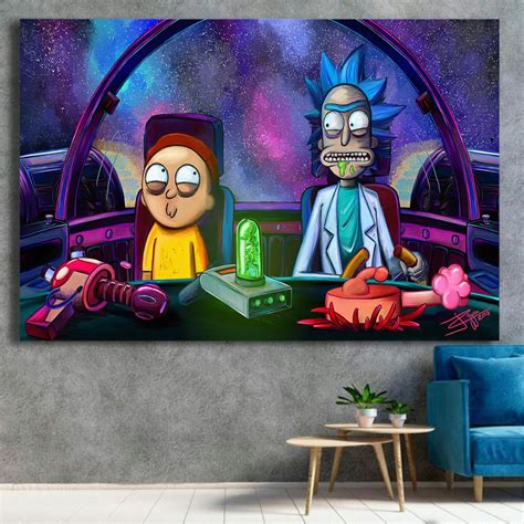 خرید آنلاین و قیمت پوستر دیواری طرح ریک و مورتی مدلsdp215 1403 وکسی