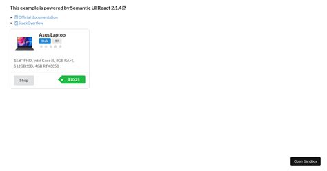 Semantic Ui Example Forked Codesandbox Semantic Ui Example Forked Codesandbox