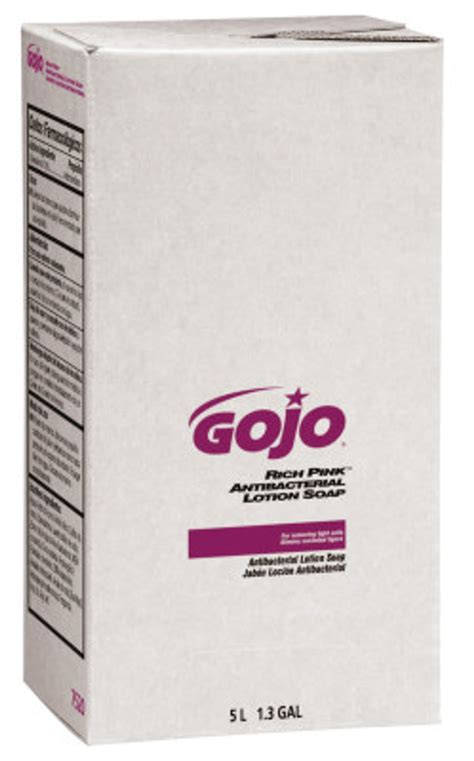 Gojo Rich Pink Antibacterial Lotion Soaps Citrus Bag In Box 5 000 Ml