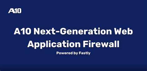 Andy Miller On Linkedin A10 Next Gen Waf On Thunder Adc A10 Networks