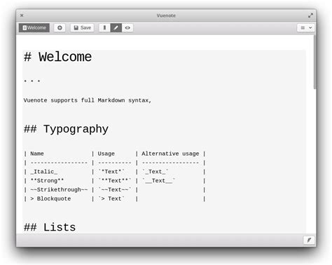 vuenote the simplest note app