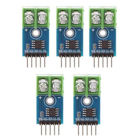 5pcs Max6675 K Type Thermocouple Temperature Sensor Module For
