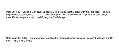 Solved Page 39 1 20 Design A 3 Bit Count Up Counter This