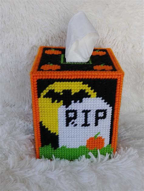 Plastic Canvas Halloween Tissue Box Patterns