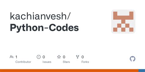 Github Kachianveshpython Codes