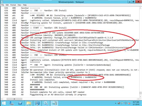 Solved Windows Update Failure On Server 2012 R2 Experts Exchange