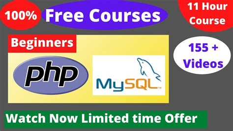 11 Hour Freecourse For Php And Mysql Tutorial For Beginners Udemy Free Courses Deepshukla