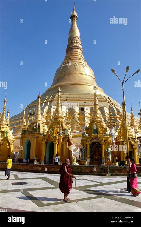 Shwedagon Pagoda Yangon Myanmar The Pagoda Is Said To Contain Relics