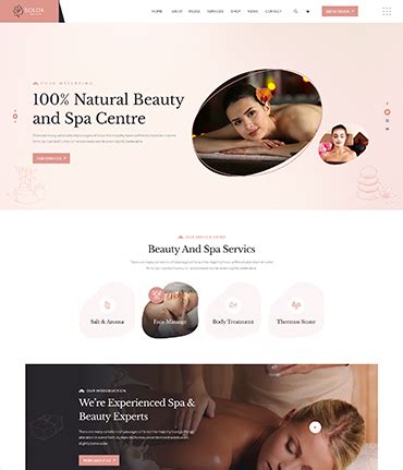 Home One Solox HTML Template For Beauty Spa