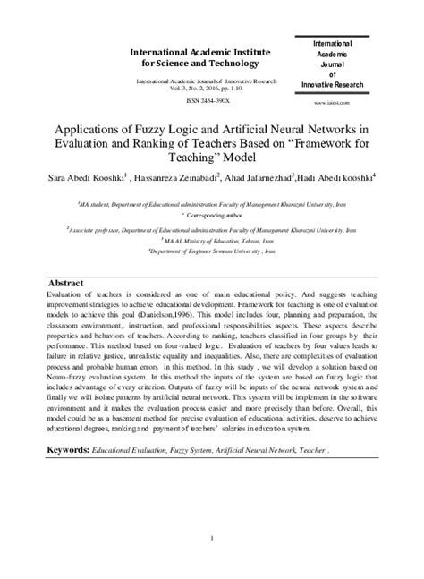 Pdf Applications Of Fuzzy Logic And Artificial Neural Networks In