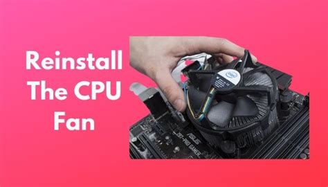 8 Insane Ways To Fix CPU Fan Not Spinning 2024