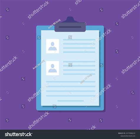 Document Id Checklist Clipboard Notepad Writing Stock Vector Royalty