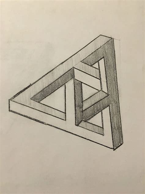 This Was So Difficult And Confusing To Draw Triangle Tattoo Drawings Triangle