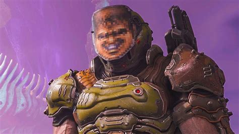 Doomguy Wears A Mask Fighting The Dark Lord Doom Eternal Hd Youtube