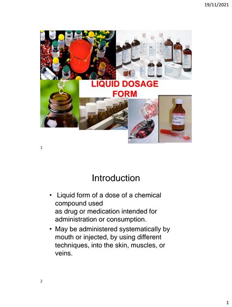 Solution Liquid Dosage Form Advantages Disadvantages Syrup Components