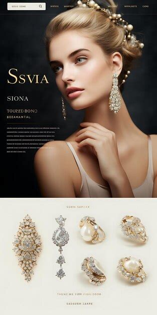 Premium Photo Luxurious Web Layout With Custom Designs For Different