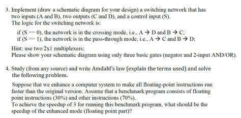Solved 3 Implement Draw A Schematic Diagram For Your