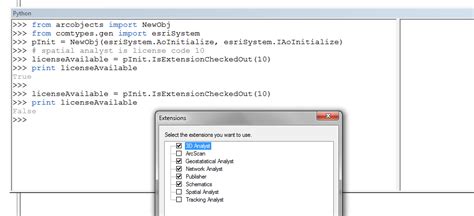 How To Check If An ArcGIS Extension Has Already Been Checked Out Manually In Arcpy Geographic