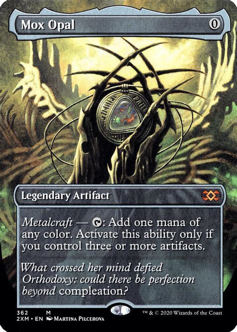 Mox Opal Borderless Double Masters Magic The Gathering