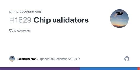 Chip Validators · Issue 1629 · Primefacesprimeng · Github Chip Validators · Issue 1629 · Primefacesprimeng · Github