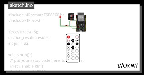 Ir Remote Basic Wokwi Esp32 Stm32 Arduino Simulator