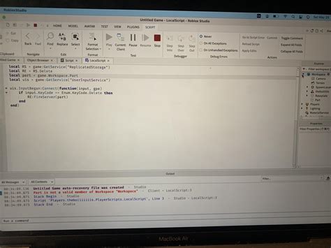Can Someone Tell Me Whats Wrong With This Script Please Rrobloxgamedev