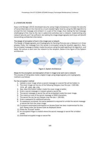 Encryption Of Text In Image Over A Network PDF Information And Network Security Computing