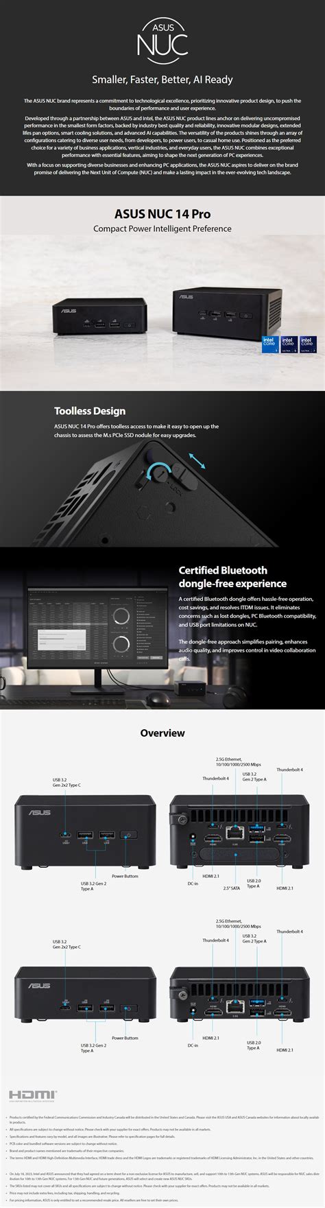 Asus Asus Rnuc Rvku I Nuc Pro Mini Pc Barebone Kit With Cpl Online