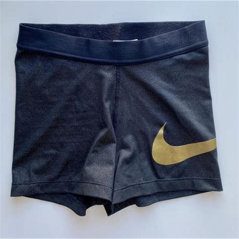 Glitter And Gold Nike Pro Shorts Inch Inseam Depop