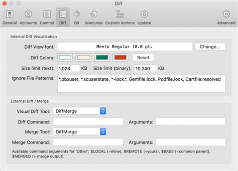 Using External Diff In Sourcetree
