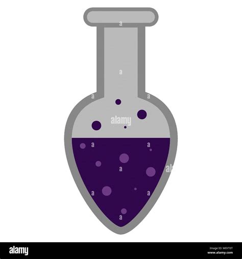 Isolated Science Lab Flask With A Liquid Vector Stock Vector Image And Art Alamy
