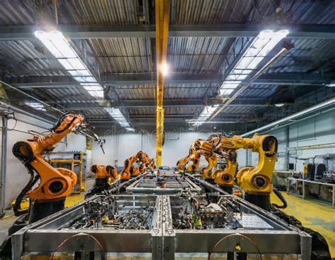 Ai Robots And Androids Work With Many Tools In Manufacturing And