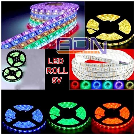 Jual Led Strip Roll 2835 Dc 5v Usb 5 Volt Adn Per 50cm Biru Muda Kota Bekasi Jaya Karunia