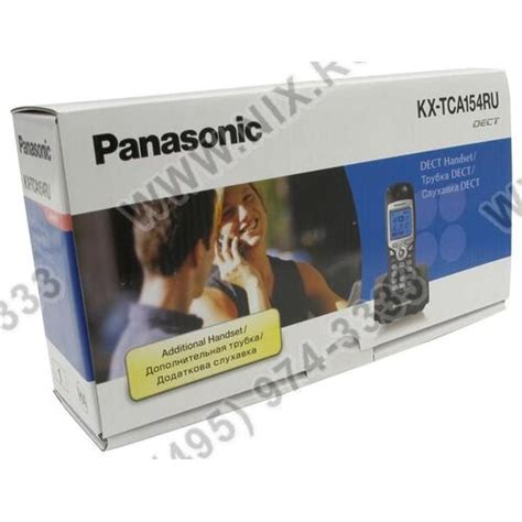 Дополнительная трубка DECT Panasonic KX-TCA154RUM Серебристый — купить ...