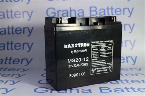 Jual Aki Genset V Ah V Ah V Ah Maxstrom Kering Baterai Di Seller Garuda Moto Store