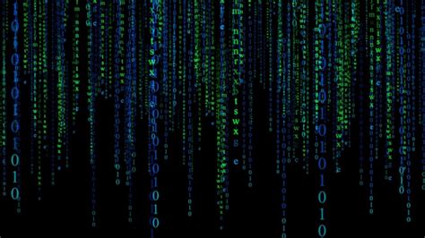 premium photo digital background green matrix binary matrix style