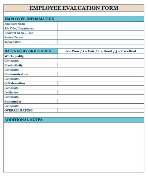 Employee Evaluation Forms 2022 Template And Faqs