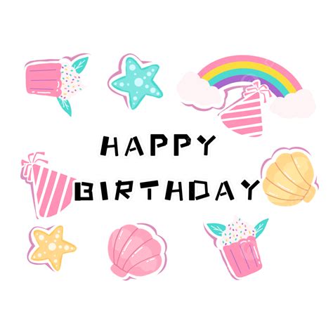 생일 일러스트 축하 핑크 종이 컷 생일 축하 해요 분홍 케이크 Png 일러스트 및 Psd 이미지 무료 다운로드 Pngtree