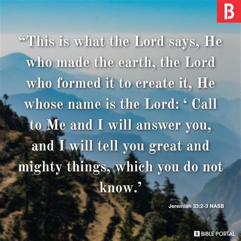 Meaning Of Jeremiah 33 3