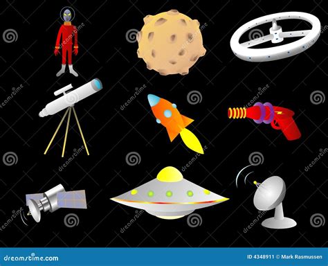 Space Things Stock Image Image 4348911