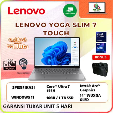 Jual Lenovo Yoga Slim Touch Ultra H Gb Tb Wuxga Oled Non Bundling Jakarta